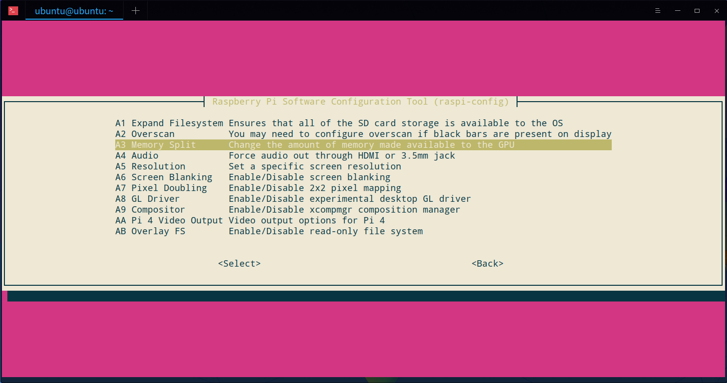树莓派4安装raspi-config并设置GPU显存 - 会coding的HAM
